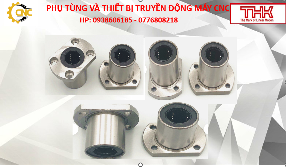 THK CON TRƯỢT TRÒN CÓ ĐẾ LMH6UU;LMH8UU;LMH10UU;LMH12UU;LMH13UU;LMH16UU ...